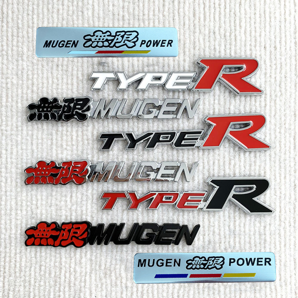 3D Metal Alloy Typer Mugen Sticker For Honda City CR-V XR-V HR-V ...