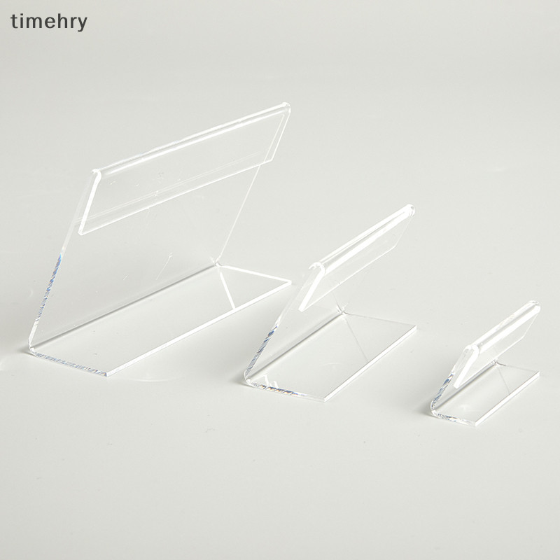 TY 10pcs Acrylic Transparent Display Stand Desk Sign Label Frame Price ...