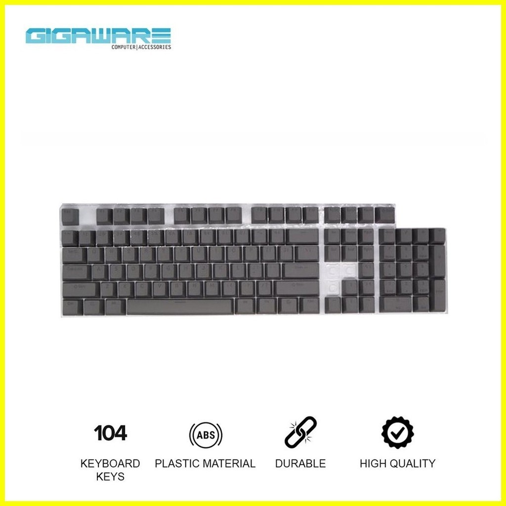 ♞Gigaware KG1 104 Keys | 87 Keys Universal Ergonomic Backlit Keycaps ...