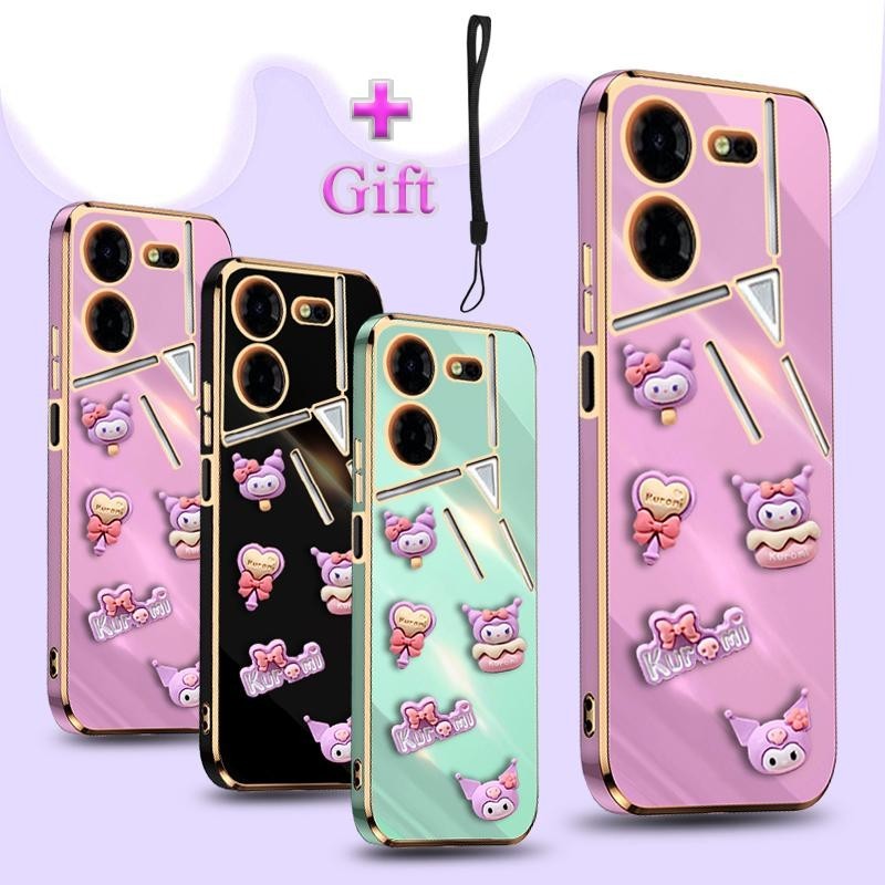 For Tecno Pova 5 Pro 5G LH8n Case Plating Casing Soft Shell 3D Cute ...