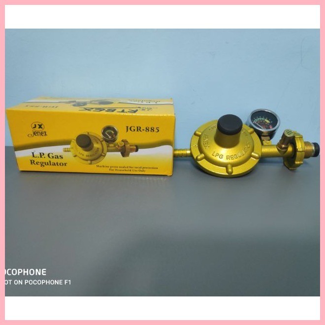 ♀ JENEX LPG REGULATOR with GAUGE and SAFETY PIN for (M-GAS) | Shopee ...