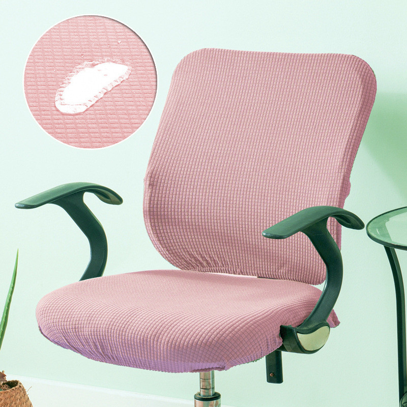 Two-piece Split Office Chair Cover Waterproof Corn Corduroy Office ...
