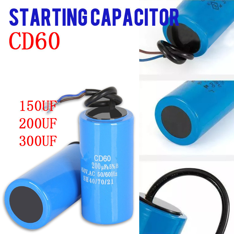 Starting Capacitor Wire/Socket Type 75UF-300UF | Shopee Philippines