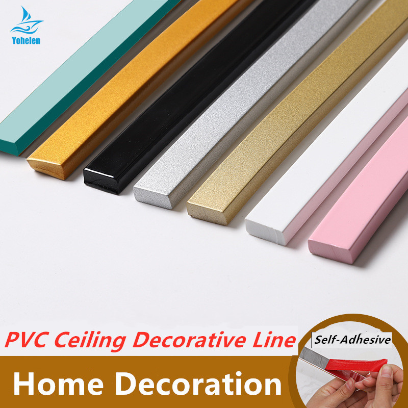 3D PVC Wall Molding Soft Line Self-Adhesive Trim Line Frame Skirting ...