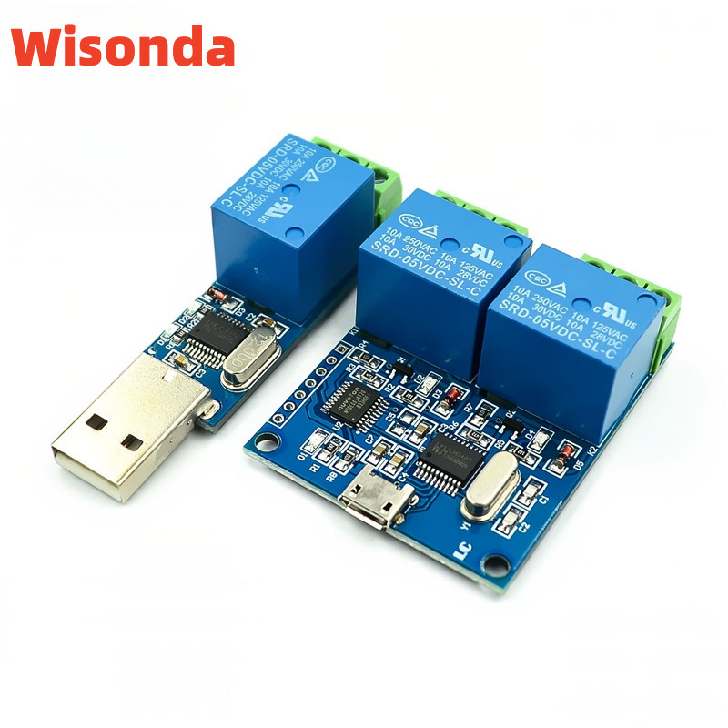 1PCS LCUS-1 PC USB Serial Control Relay Module LCUS-2 PLC Intelligent ...