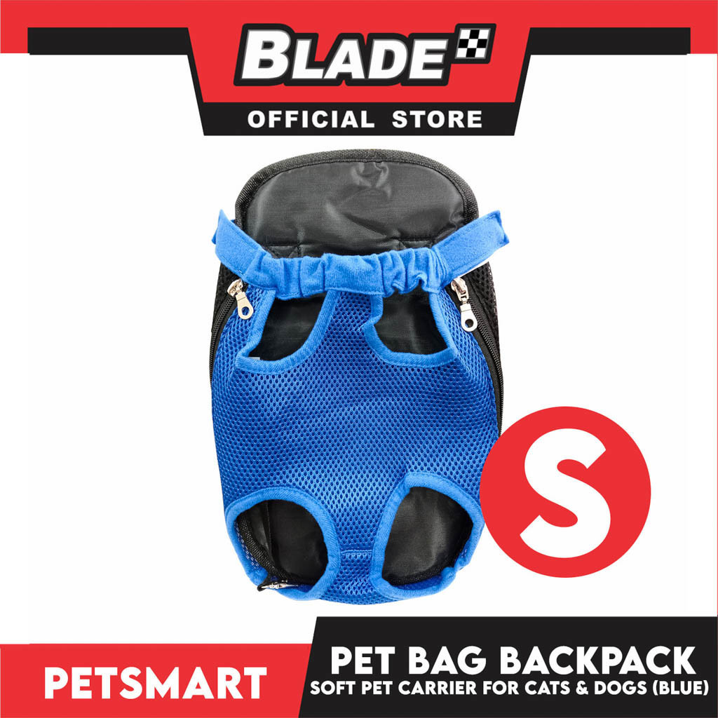 Pet Bag Backpack, Soft Pet Carrier for Cats and Dogs, Blue Color (Small ...