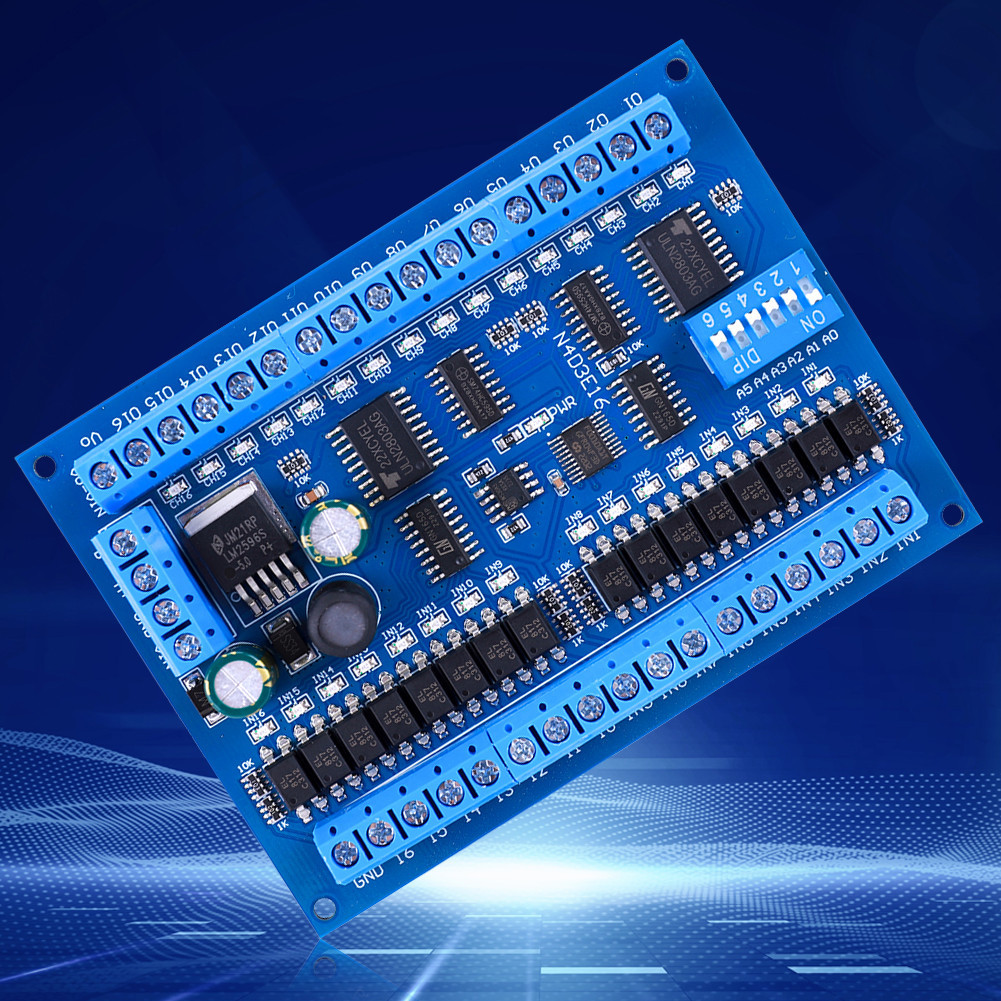 DC 12V 24V 16 Input 16 Output RS485 Remote Control Switch PLC IO Expansion Board | Shopee ...