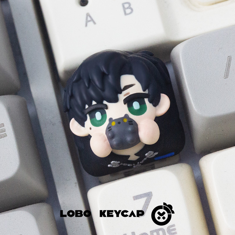Light And Night Keycap Cute Cartoon DIY MX Switch Mechanical Keyboard ...