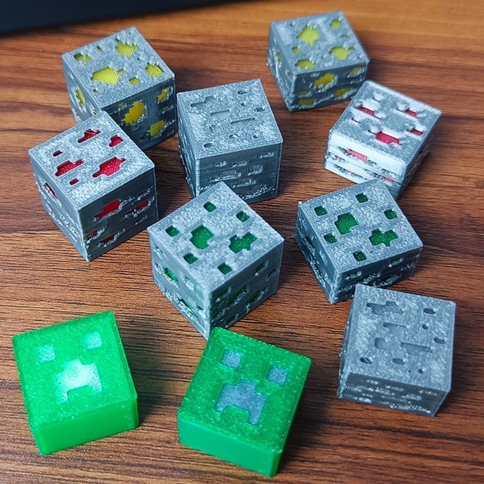 Artisan MINECRAFT ORE Mechanical Keyboard Keycaps OEM Cherry | Shopee ...