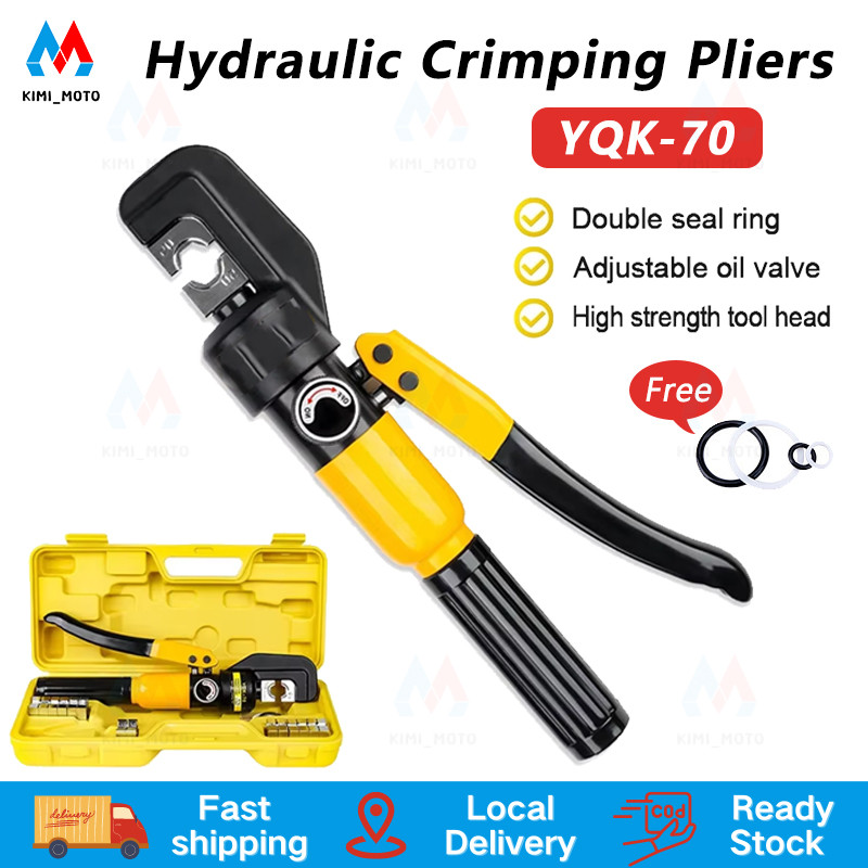 【Hot Sale】 Hydraulic Crimping Tool Kit YQK-70 Manual Crimping Tool DIY ...