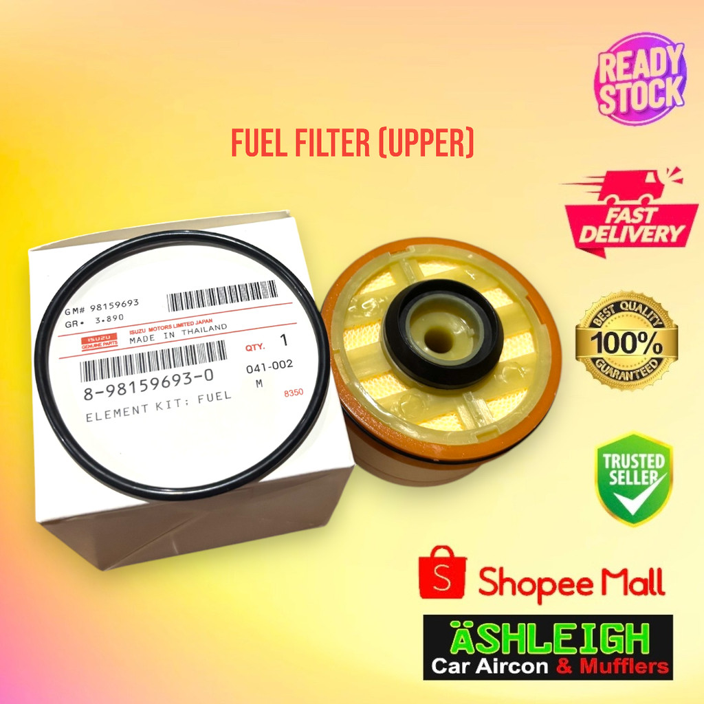 Ashleigh Fuel Filter Isuzu D-MAX / Isuzu MU-X 2012-2022 8-98159693-0 ...