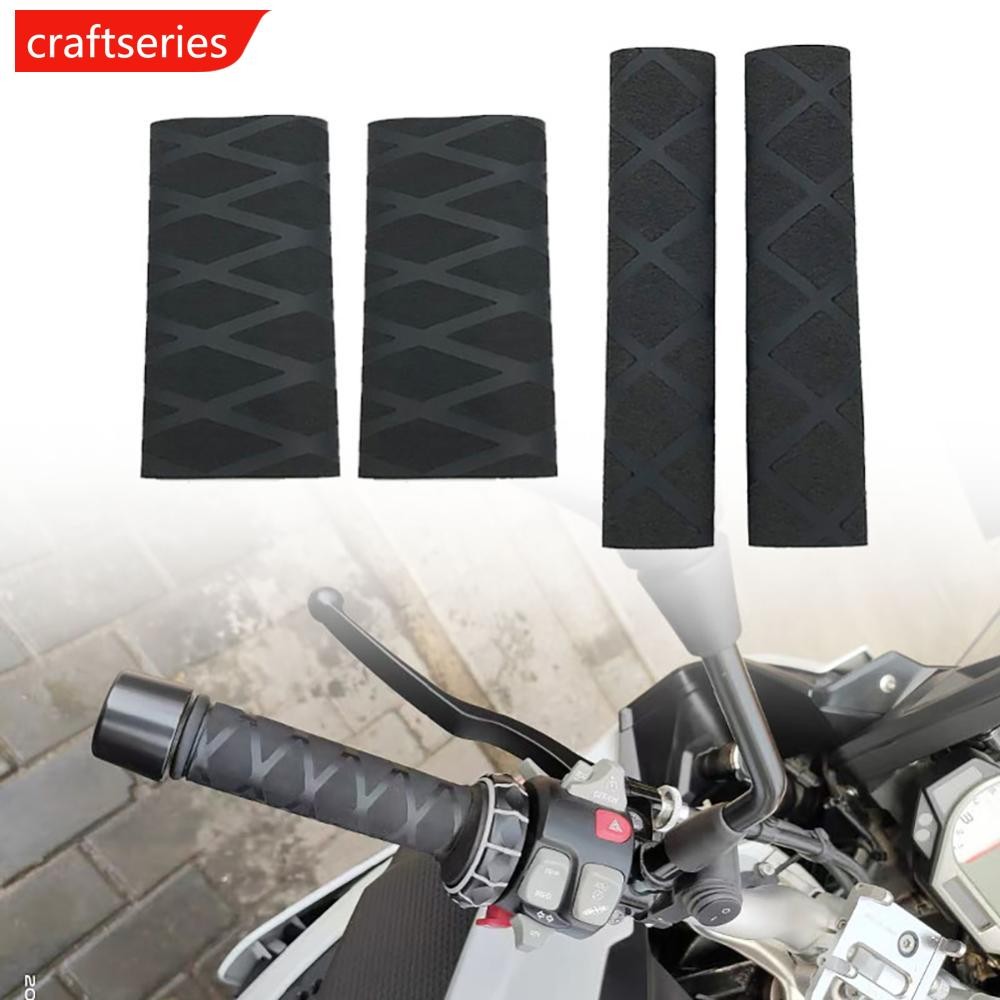 CRAFTSERIES 1Pair Universal Rubber Motorcycle Heat Shrinkable Grip ...