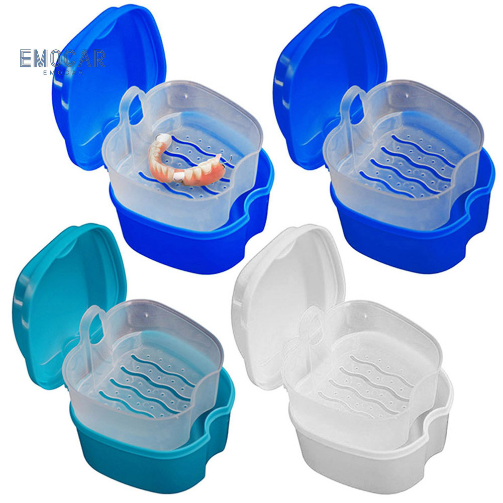 EMH-Denture Box Effective Compact FALSE Teeth Full Protection Denture ...