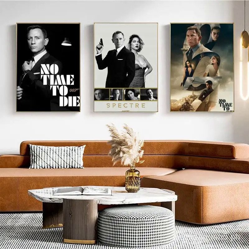 Movie J-James B-bonds 007 Poster Poster Kraft Paper Vintage Poster Wall ...