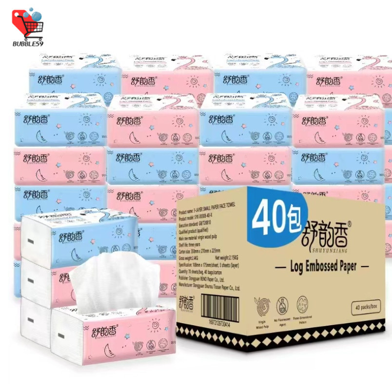 Carton Of 40 Packets Of Multi-Purpose Tissue Grade Can Wipe The Face ...