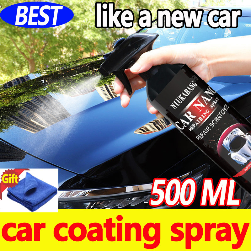Car Wax Spray and Polish Two-in-one Coating Auto Car Wash and Wax Hydrophobic Nano Ceramic ...