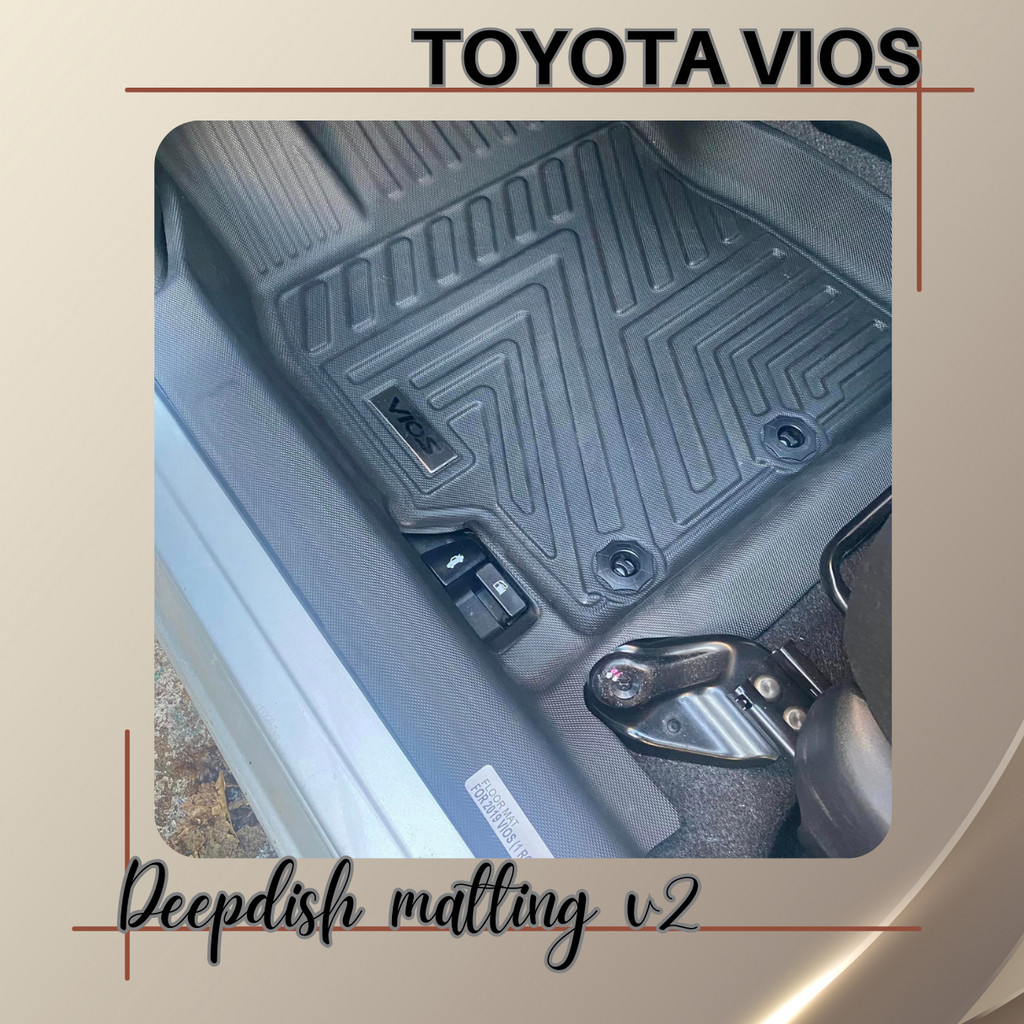 Toyota vios deepdish floor matting v2 jzen | Shopee Philippines