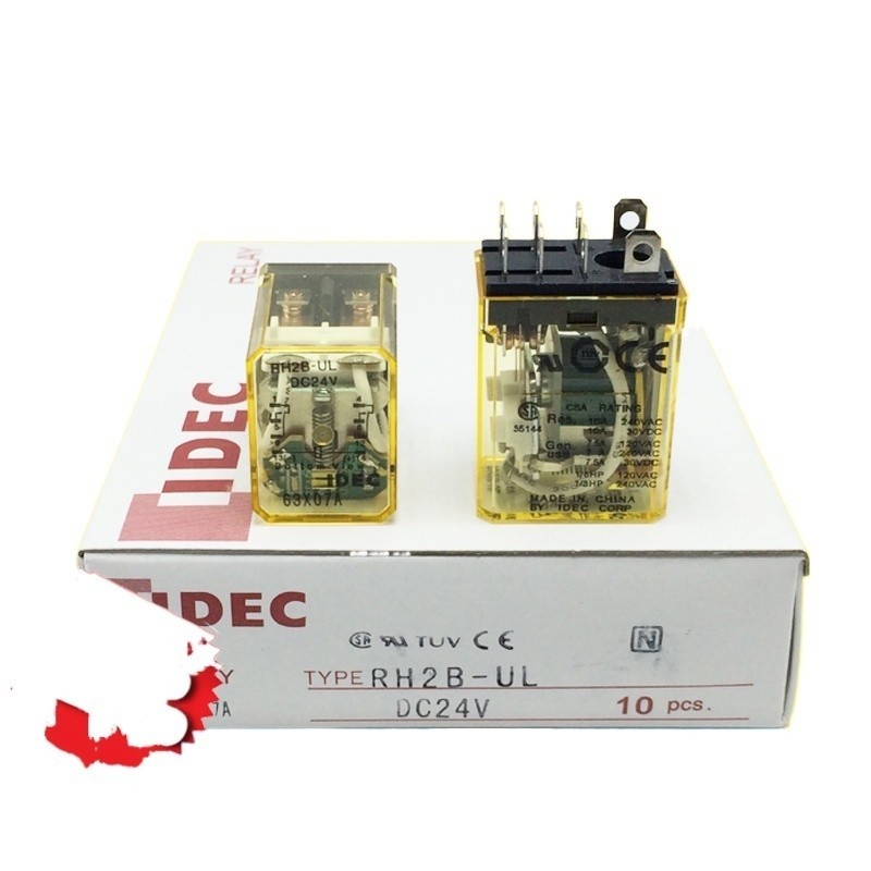 IDEC and spring relay RH2B-UL DC24V AC220V 10A LY2N HH62P intermediate ...