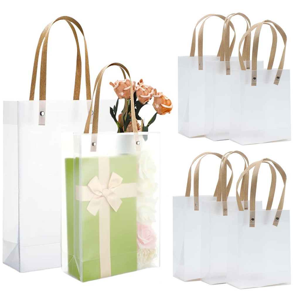 Transparent PVC Frosted PP Handbag/Wrapping Flower Package Bag/Wedding ...