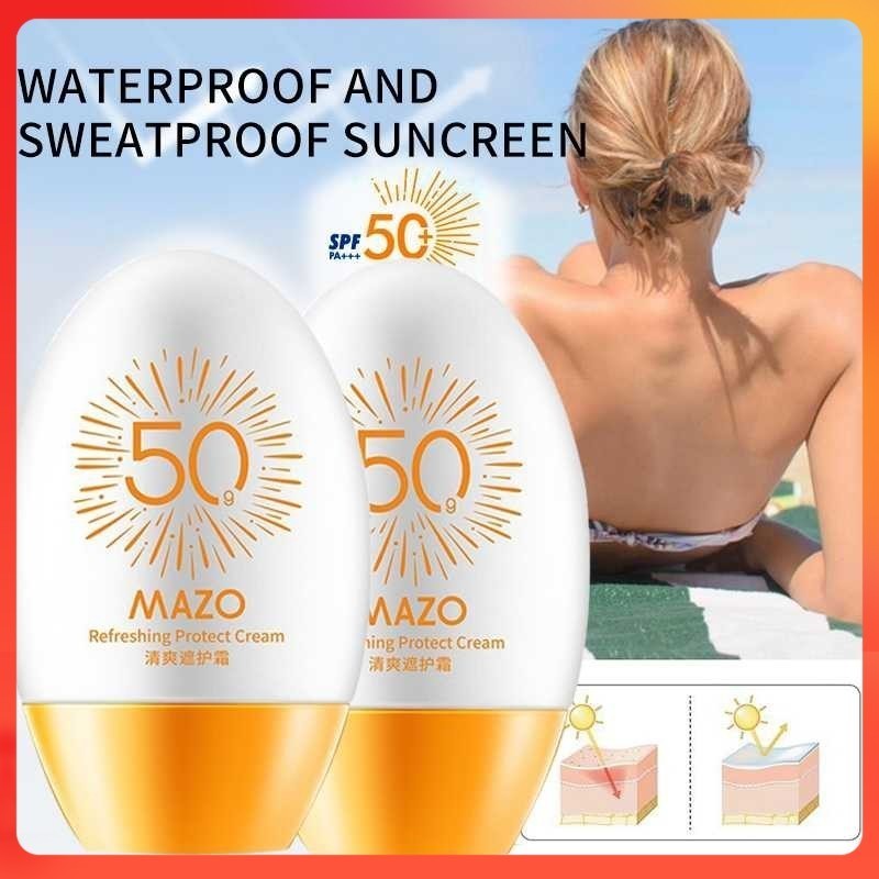 MAZO Sunscreen Niacinamide Clear Skin Sunscreen Spf 50+ Pa+++ Suncare ...