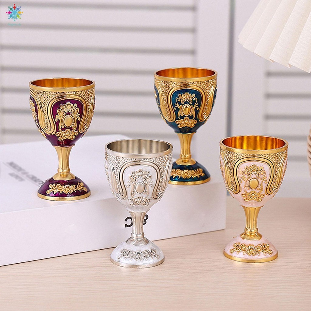 Vintage Chalice Wine Goblet European Style Classic Metal Goblet ...