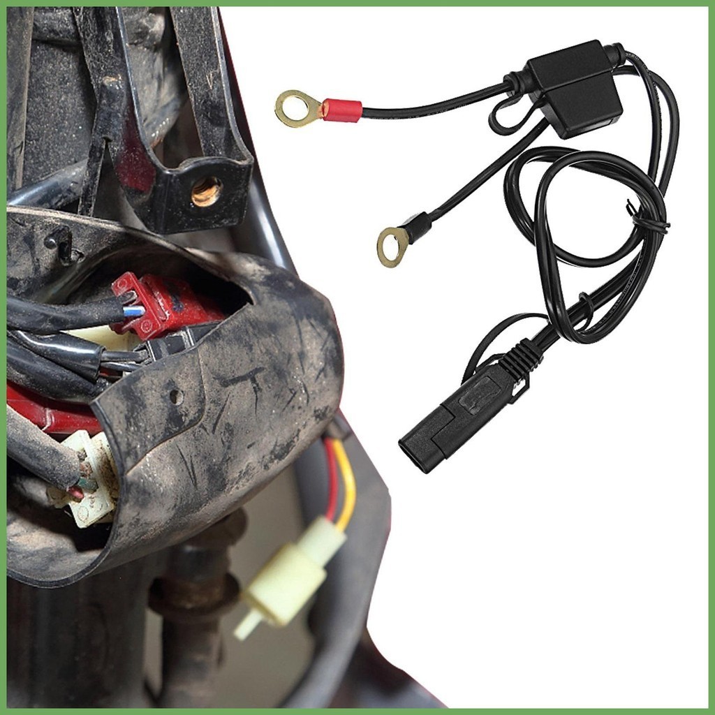 12V-24V Motorcycle Battery Charger Terminal To SAE Quick Disconnect ...