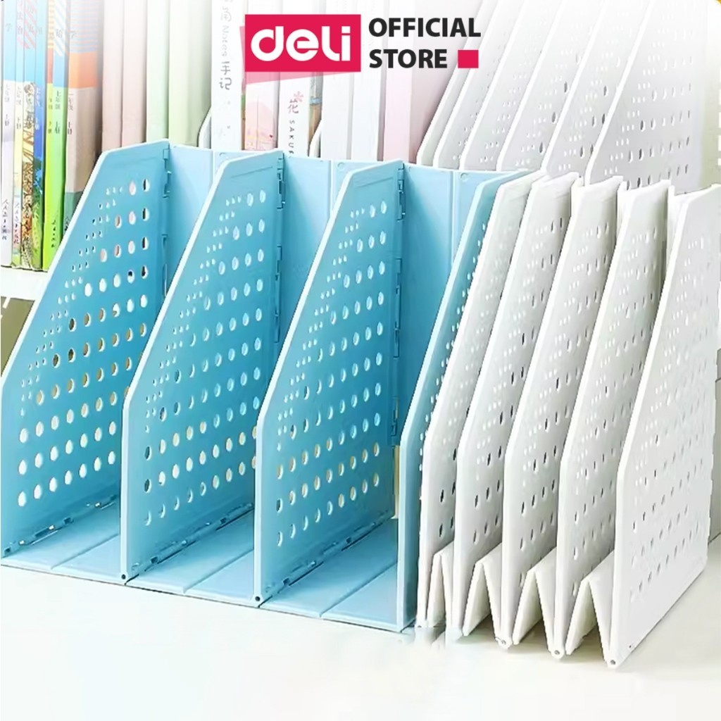 [VPP Deli] Deli Document Shelf with 4 Compartments Office File Shelf ...