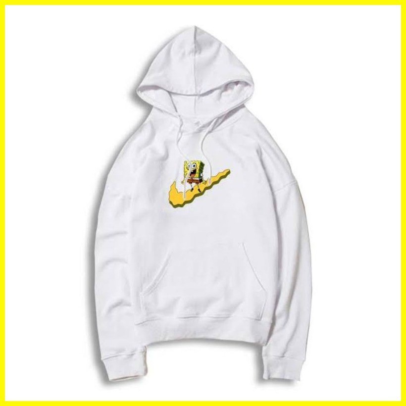☎ SPONGEBOB x NIKE COLLAB CUSTOMIZED PRINTED Hoodie Jacket w High ...