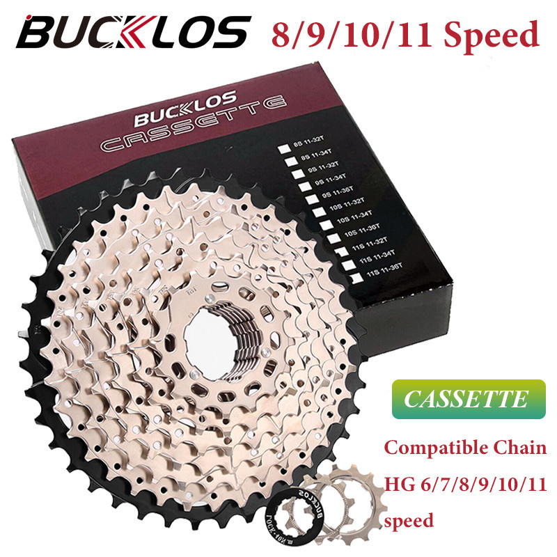 BUCKLOS Bike Cassette Cogs for HG Hubs MTB Road Bike Cassette Sprocket ...
