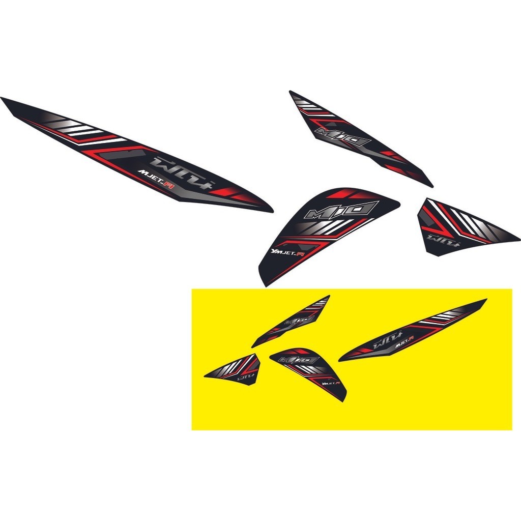 Striping STICKER For MIO J And MIO GT ART THAILOOK Motorcycle STRIPING ...