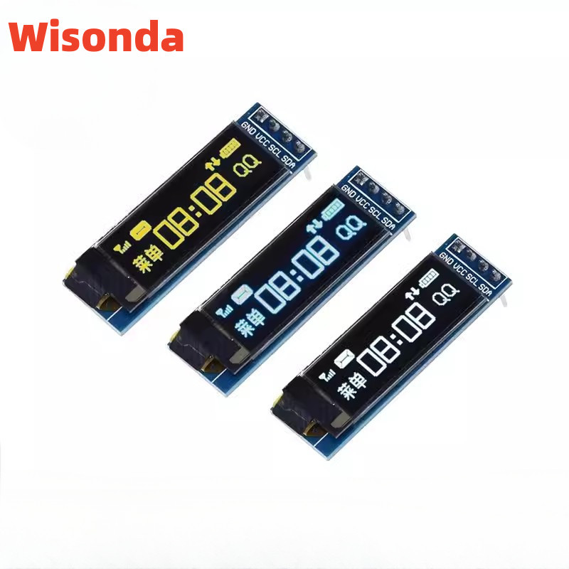 0.91" inch 128x32 I2C IIC OLED LCD LED White / Blue Graphic Display ...
