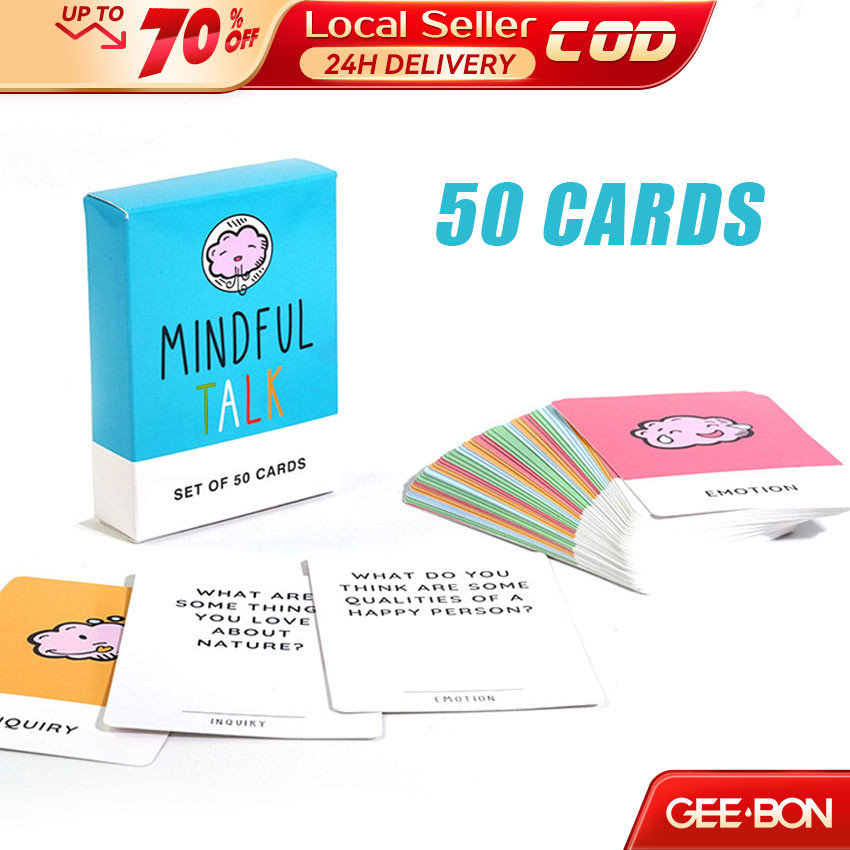 50 Cards The School of Mindfulness Mindfulness Game for Kids Mindful ...