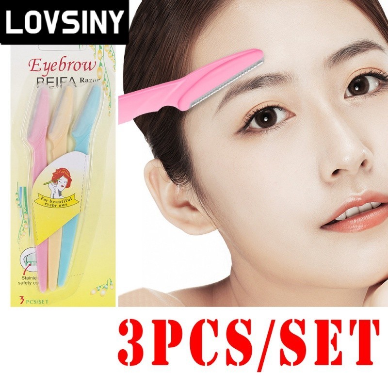 Kit-3 Eyebrow Trimming Knives | Shopee Philippines