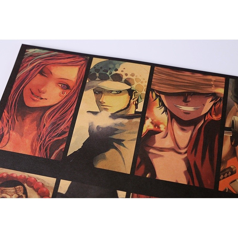 One Piece Retro Poster Kraft Paper Series Painting | Shopee Philippines