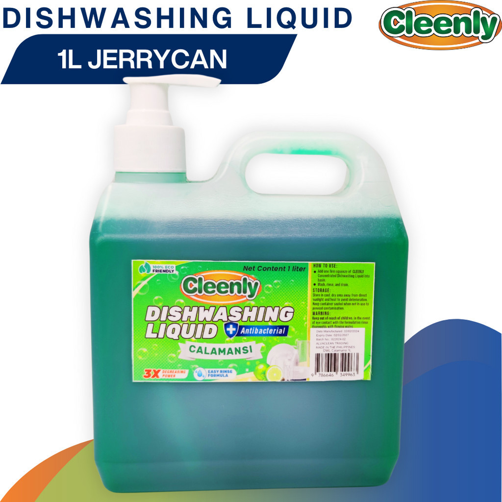 CLEENLY - Dishwashing Liquid - KALAMANSI - 1 Liter Jerrycan Pump | Shopee Philippines