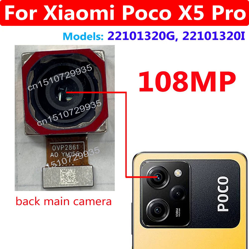 Original Big Rear View Back Camera For Xiaomi Poco X5 Pro 22101320G ...