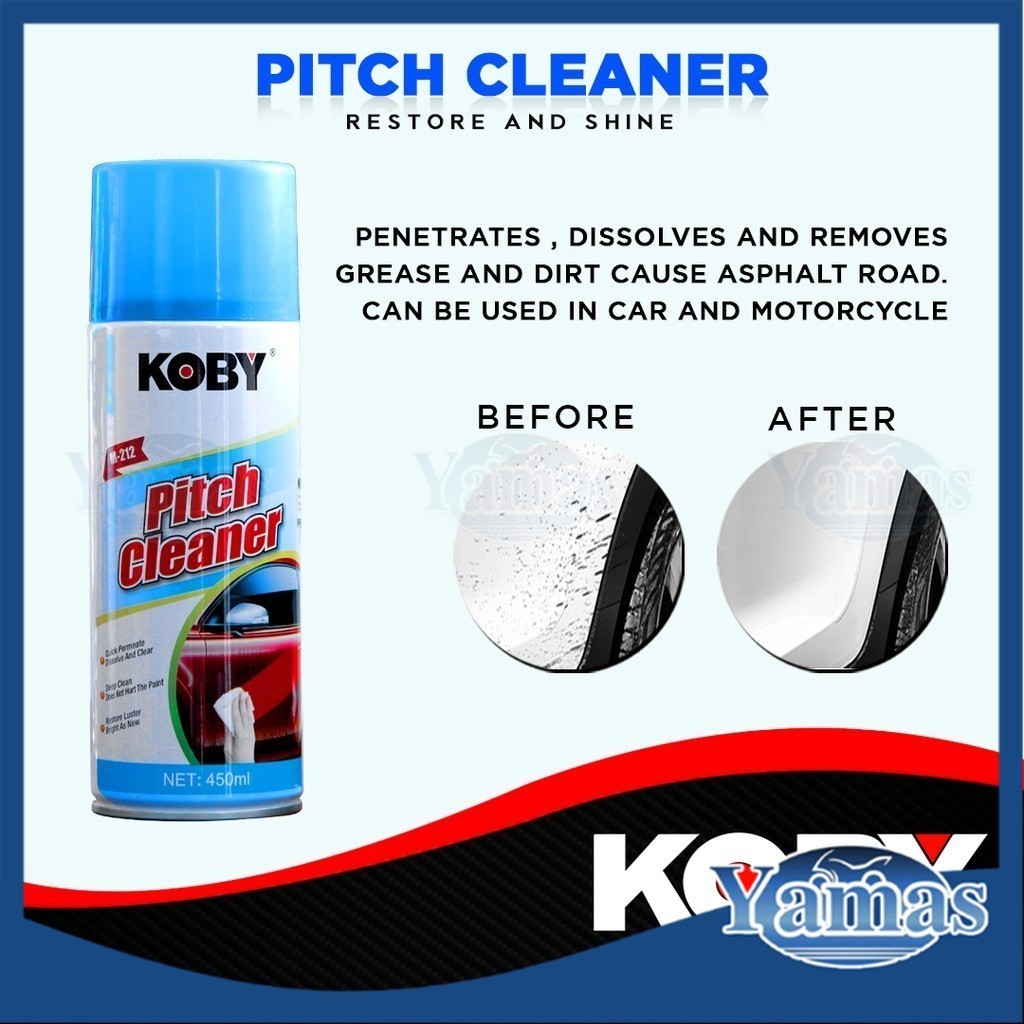 YAMAS MOTORCYCLE ACCESSORIES KOBY Pitch Cleaner Asphalt Remover 450ml ...