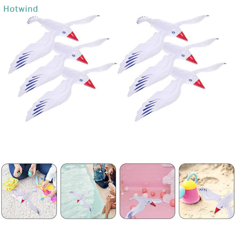 HW Large Inflatable Seagulls 6pcs Jumbo Flying Seagull Toy Blow Up Sea ...