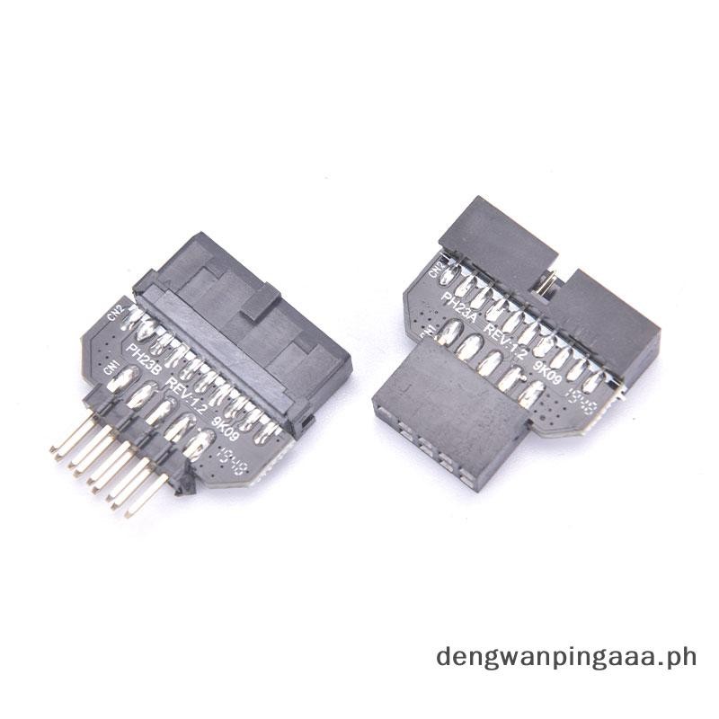 [DEN] Front Panel Plug Connector USB3.0 19-pin To USB 9Pin Adapter For ...