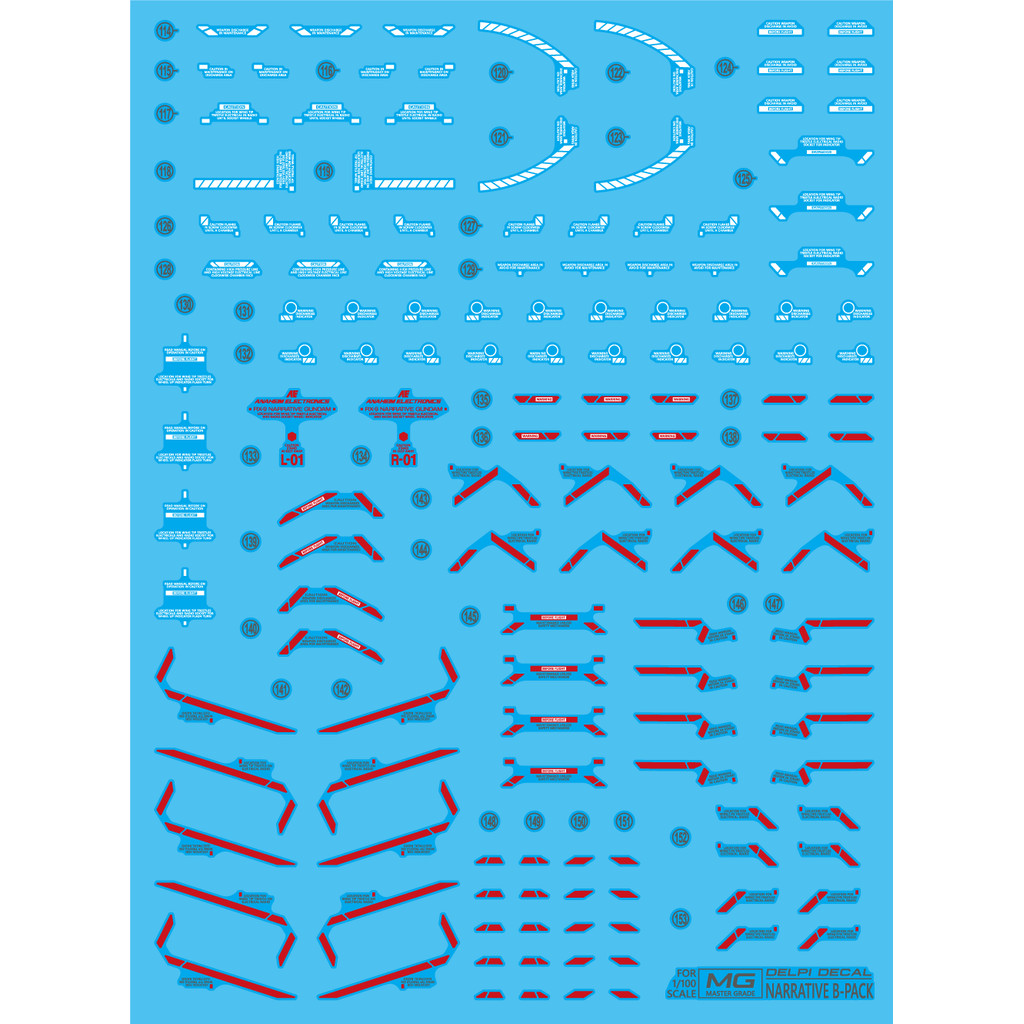 Delpi Decal MG Narrative B-Packs Waterslide Decals | Shopee Philippines