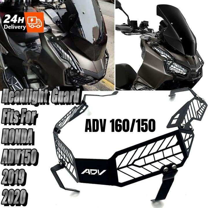 Headlight Grill Guard Cover HONDA ADV 150/160 Headlamp Guard Full Alloy ...