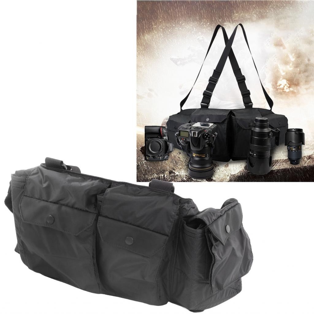 Camera Bag Super Large Capacity DSLR for Photographer Shooting | Shopee ...