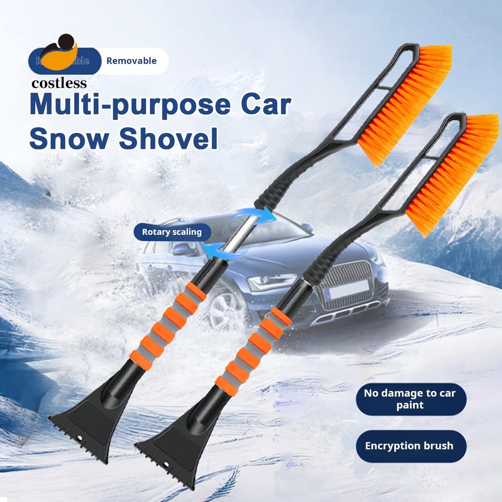 COL Ice Scraper Extendable Snow Brush with Long Handle Car Window ...