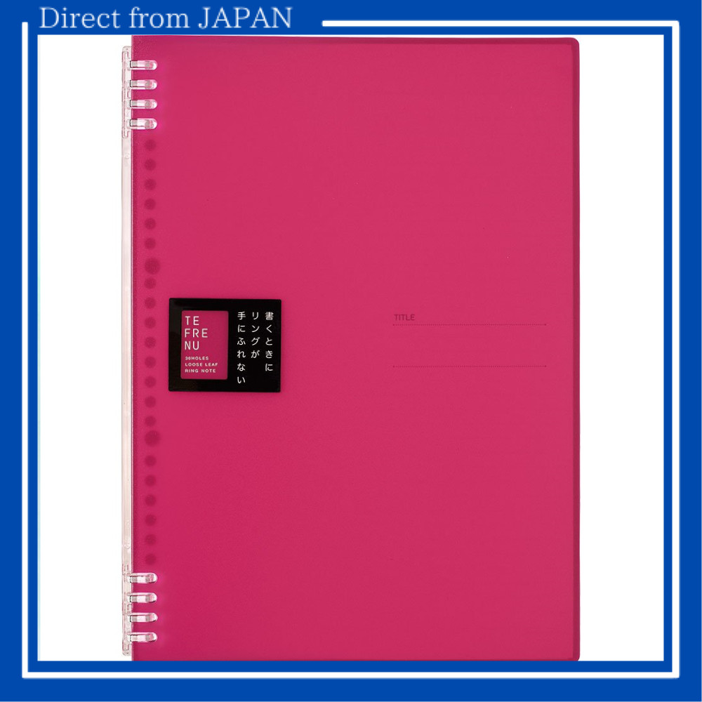 King Jim Ring Notebook Tefrene 30 Holes A4 Vertical Pink 9856TTE-P ,B5 ...