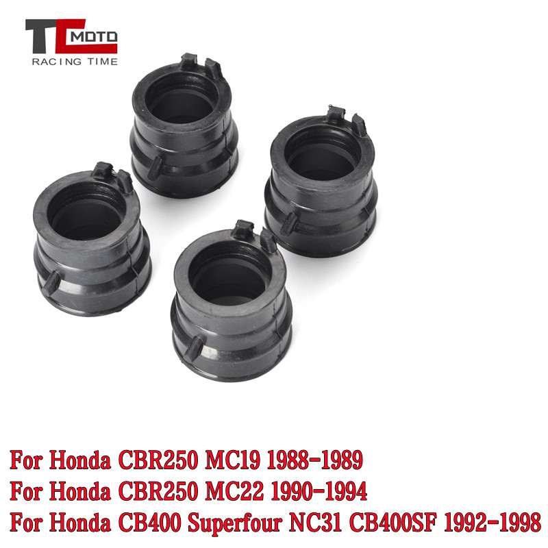 Motorcycle Carburetor Adapter Inlet Intake Pipe Rubber Mat For Honda ...