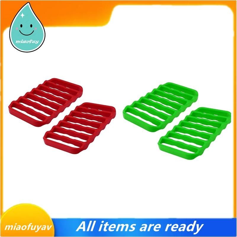 [Miao] 2 Pack Non Stick Cooling Rack for Meat Easy-Clean Silicone ...