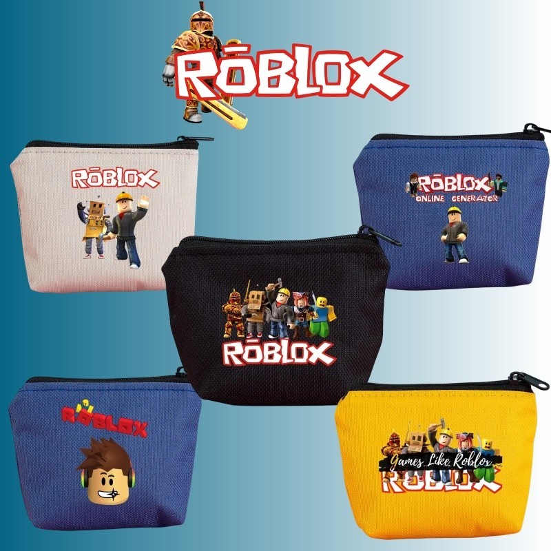 Roblox cartoon printed zero wallet for boys travel accessories keys ...