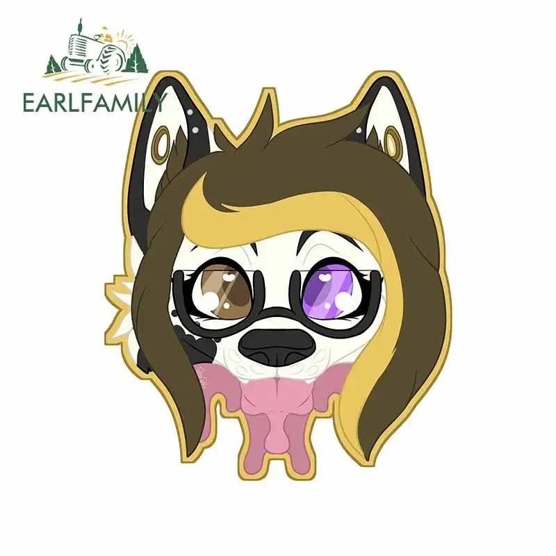 EARLFAMILY 13cm x 11.2cm Furry Cartoon Car Stickers Vinyl Waterproof ...