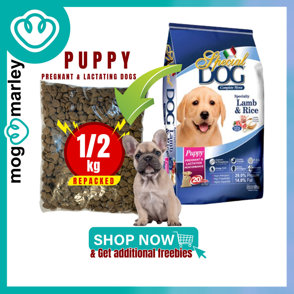 Special Dog PUPPY (Lamb & Rice) Dog Food 500g - mog and marley | Shopee ...