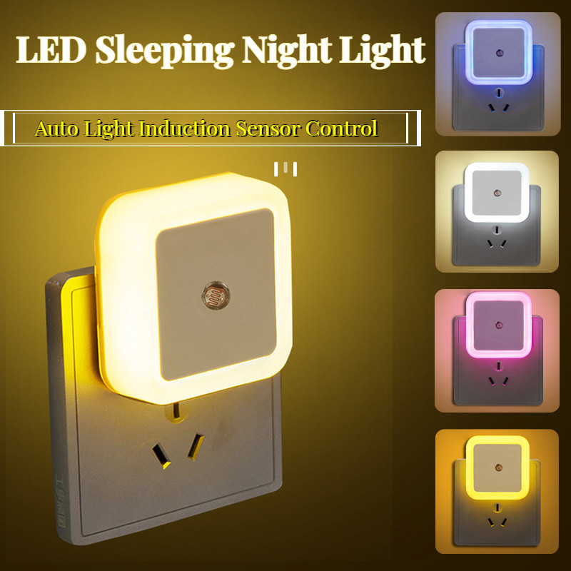 Auto LED Light Induction Sensor Control Sleeping Night Light Bedroom ...